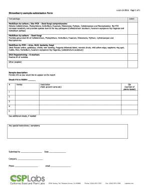 Fillable Online Strawberry sample submission form 10-12-15 ...