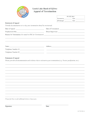 Fillable Online llojibwe Leech Lake Band of Ojibwe Appeal of ...