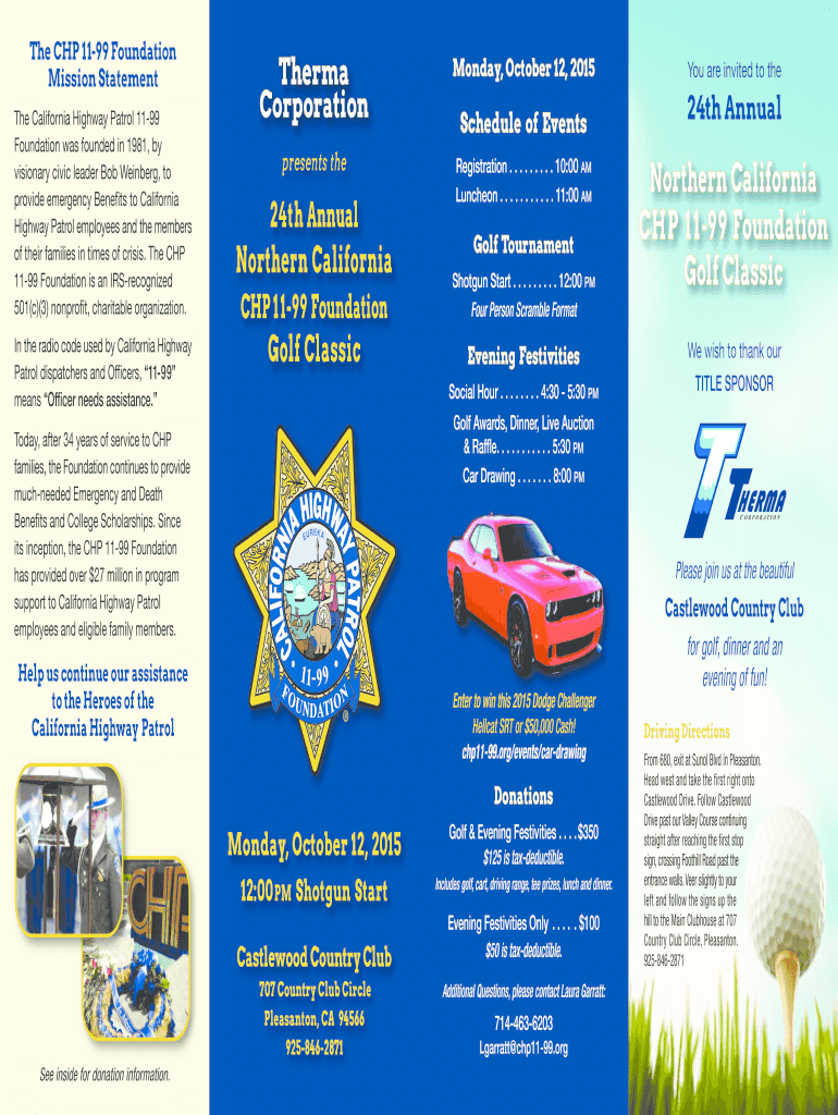 Fillable Online chp11-99 Presents the Northern California 24th Annual ...