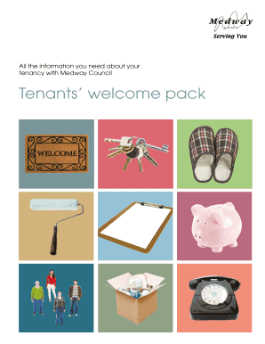 Fillable Online Tenants welcome pack - medwaygovuk Fax Email Print ...