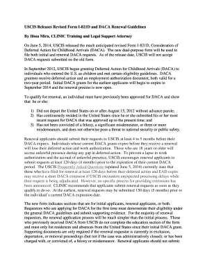 Fillable Online cliniclegal USCIS Releases Revised Form I-821D and DACA ...