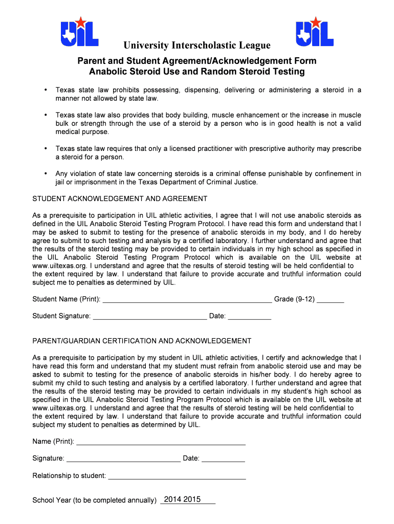 Fillable Online University Interscholastic Lea - SSISD Fax Email Print - pdfFiller