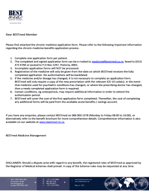 Fillable Online Dear BESTmed Member - Class Med Fax Email Print - pdfFiller