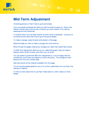 Fillable Online Mid Term Adjustment Fax Email Print - pdfFiller