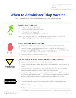 Fillable Online sjcphs When to Administer Tdap Vaccine Fax Email Print ...