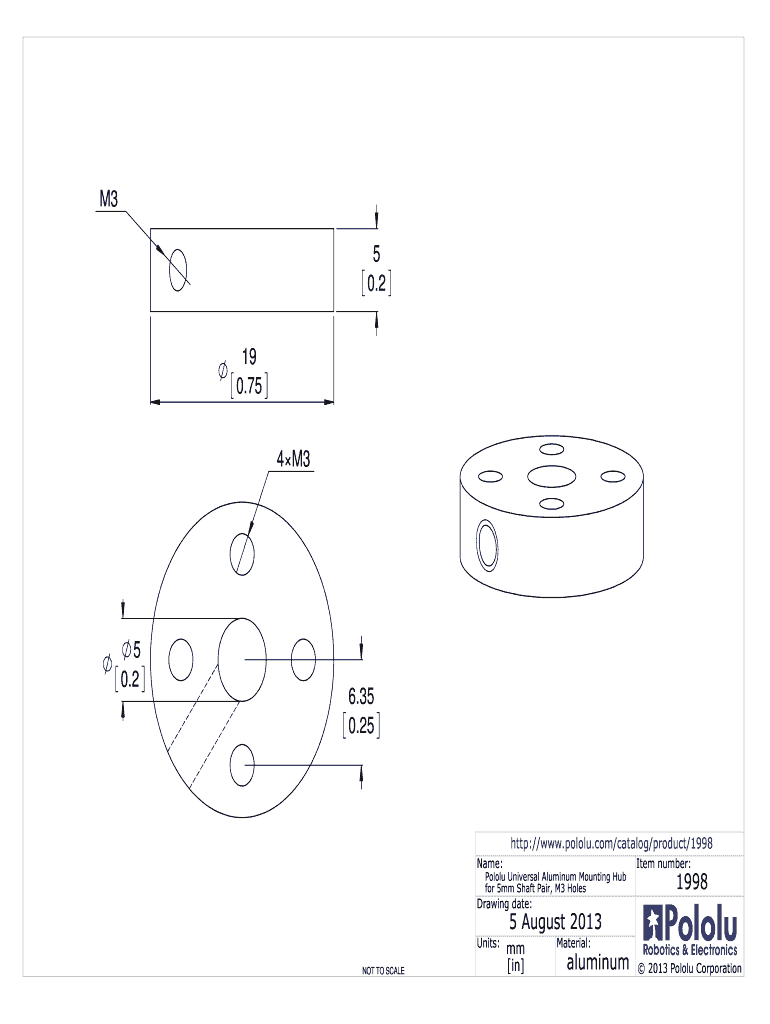 Fillable Online Pololu Universal Aluminum Mounting Hub Fax Email Print ...