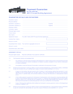 Fillable Online JBCC Principal Building Agreement Fax Email Print ...