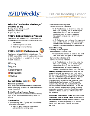 Fillable Online avidweekly Instructional Model for AVID Teachers with ...