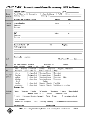 Fillable Online PCP Fax bFormb - PMDA Fax Email Print - pdfFiller