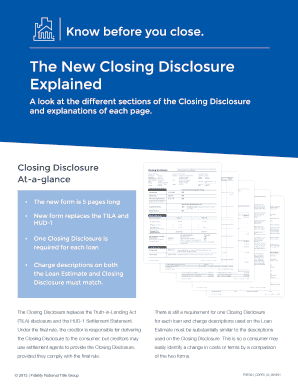 Fillable Online A look at the different sections of the Closing ...