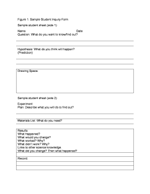 Fillable Online nsta Figure 1 Sample Student Inquiry Form - nsta Fax ...