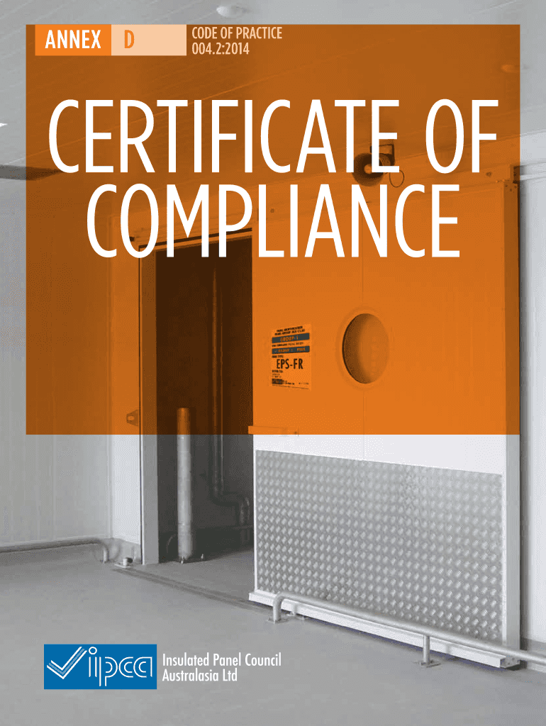 Fillable Online Certificate of Compliance Example Fax Email Print ...