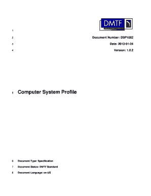 Fillable Online Computer System Profile Fax Email Print - pdfFiller