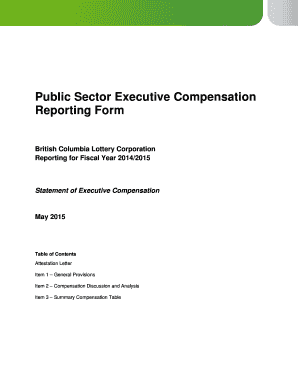Fillable Online Statement of Executive Compensation Fax Email Print ...