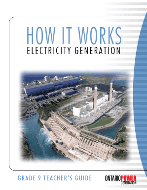 Fillable Online ELECTRICITY GENERATION - Ontario Power Generation Fax ...