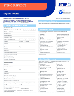 Fillable Online step STEP CERTIFICATE Fax Email Print - pdfFiller