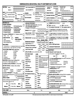Fillable Online odmhsas CDC Form BasicFront - odmhsas Fax Email Print ...