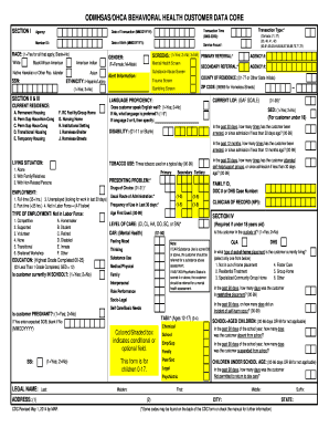 Fillable Online odmhsas CDC Form ChildFront - odmhsas Fax Email Print ...