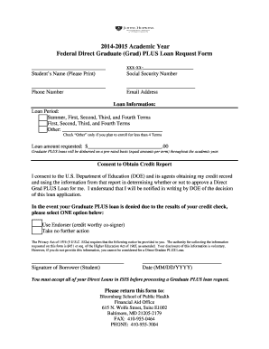 Fillable Online dev13 jhsph nts jhu Loan Request bFormb - Johns Hopkins Bloomberg School of ...