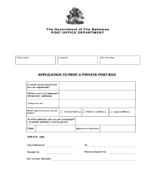 Fillable Online forms bahamas gov The Government of The Bahamas POST ...