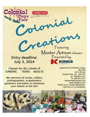 Fillable Online MASTER ARTISAN Fax Email Print - pdfFiller