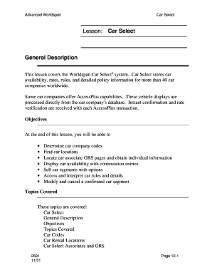 Fillable Online Car Select Fax Email Print - pdfFiller