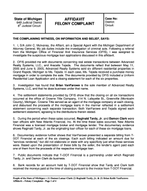 Fillable Online Affidavit for Warrantdoc Fax Email Print - pdfFiller