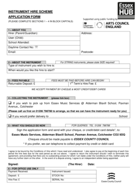 Fillable Online IHS Application Form - Essex Fax Email Print - pdfFiller