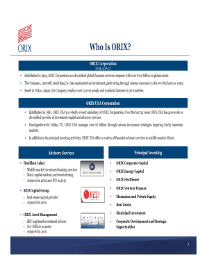Fillable Online Who Is ORIX Fax Email Print - pdfFiller