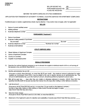 Fillable Online ncuc INSTRUCTIONS - ncucnet Fax Email Print - pdfFiller