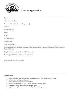 Fillable Online simmental Trustee Application - simmentalorg Fax Email ...