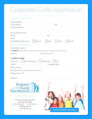 Fillable Online napnap Membership Information and Application ...