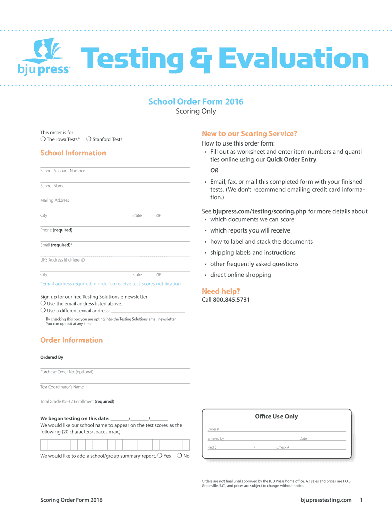 Fillable Online Testing Evaluation Fax Email Print - pdfFiller