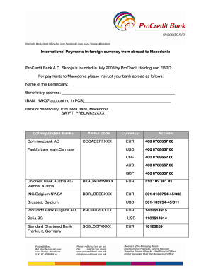 Fillable Online International Payments in foreign currency from abroad ...