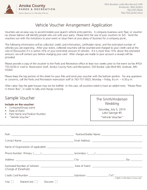 Fillable Online Vehicle Voucher Arrangement Application Fax Email Print ...