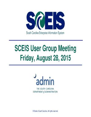 Fillable Online sceis sc Presentation - South Carolina Enterprise ...