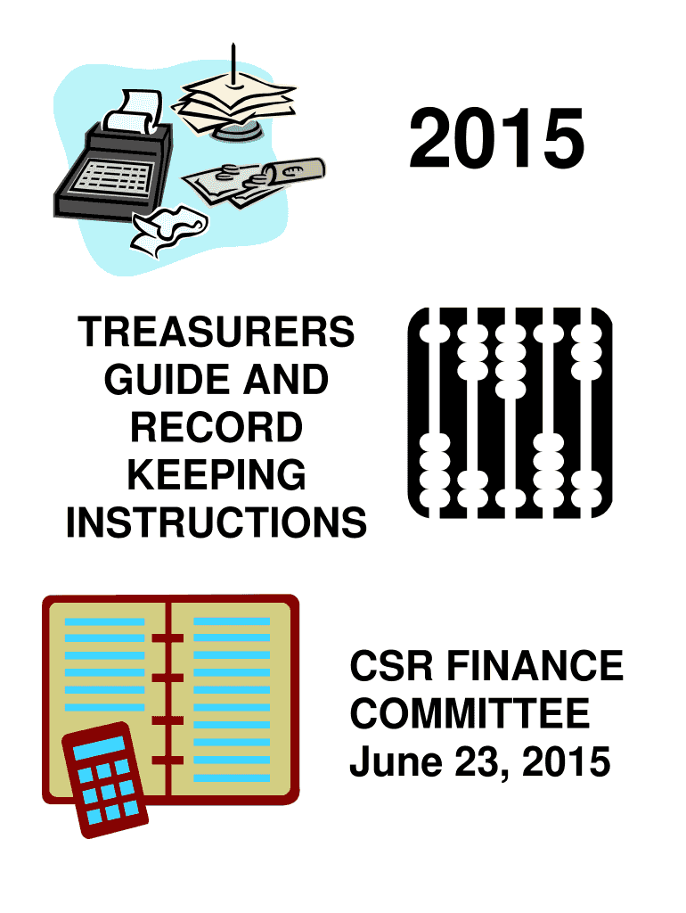 Fillable Online californiastateretirees TREASURERS GUIDE AND RECORD ...
