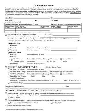 Fillable Online co wood oh ACA Compliance Report - cowoodohus Fax Email ...