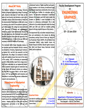Fillable Online nitt About NIT Trichy ENGINEERING GRAPHICS - nitt Fax Email Print - pdfFiller
