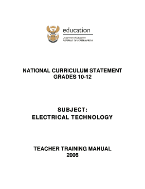Fillable Online ecdoe gov NATIONAL CURRICULUM STATEMENT GRADES 10-12 ...