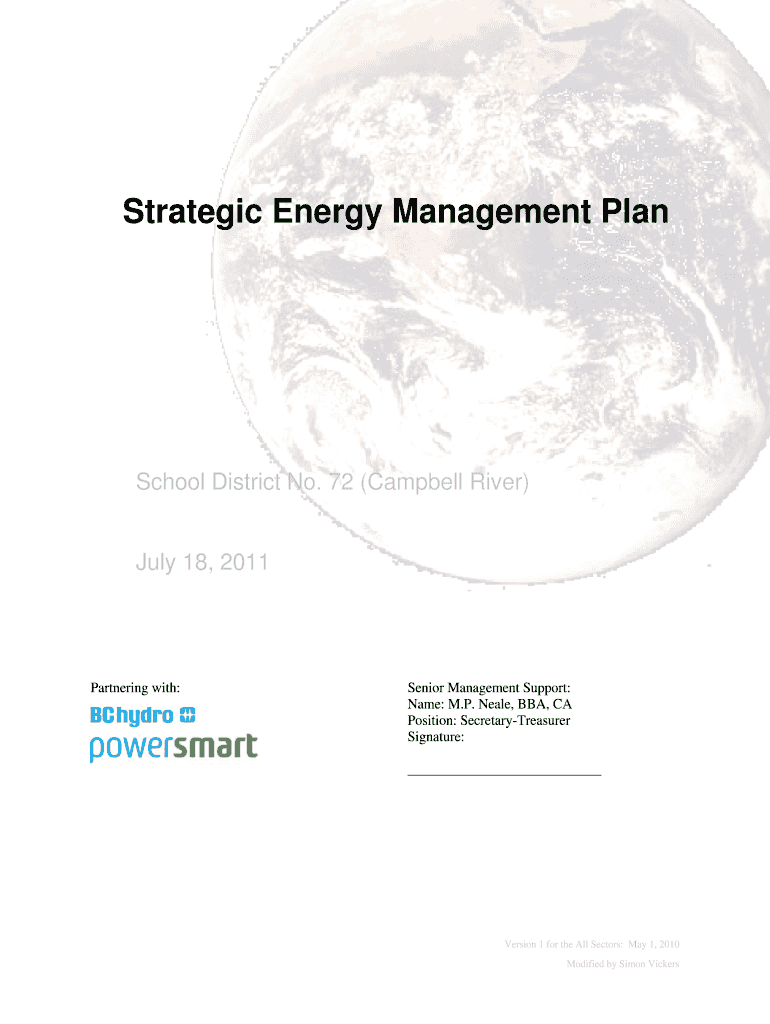 Fillable Online www2 sd72 bc Strategic Energy Management Plan for EM v2 ...