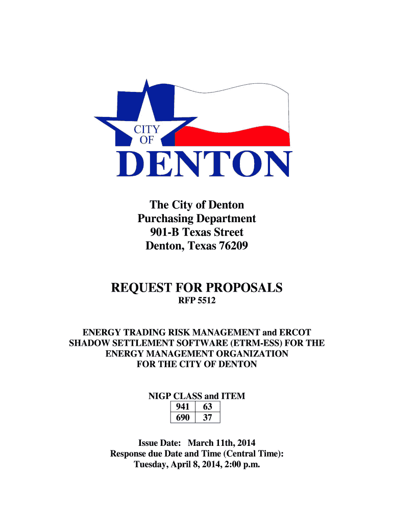 Fillable Online The City of Denton Fax Email Print - pdfFiller