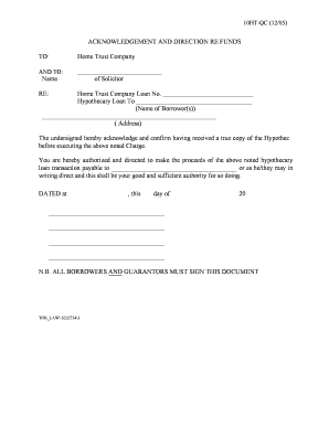 Fillable Online AND TO - Home Trust Fax Email Print - pdfFiller