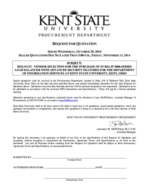 Fillable Online PROCUREMENT DEPARTMENT Fax Email Print - pdfFiller