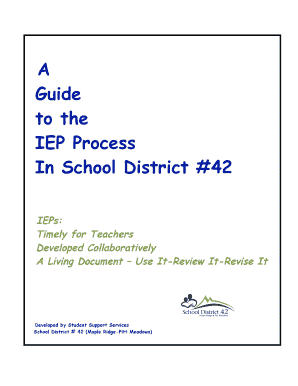 Fillable Online A Guide to the IEP Processdoc Fax Email Print - pdfFiller