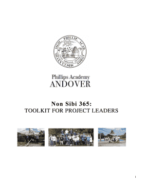 Fillable Online andover Non Sibi 365 - Phillips Academy - andover Fax ...