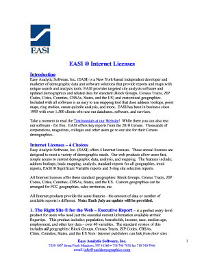 Fillable Online EASI Enterprise-Wide Licneses Fax Email Print - pdfFiller
