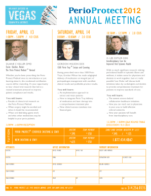 Fillable Online SATURDAY APRIL 14 - Perio Protect Fax Email Print ...