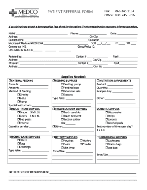 Fillable Online If possible please attach a demographics face sheet for ...