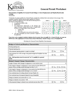 Fillable Online General Permit Worksheet Fax Email Print - pdfFiller